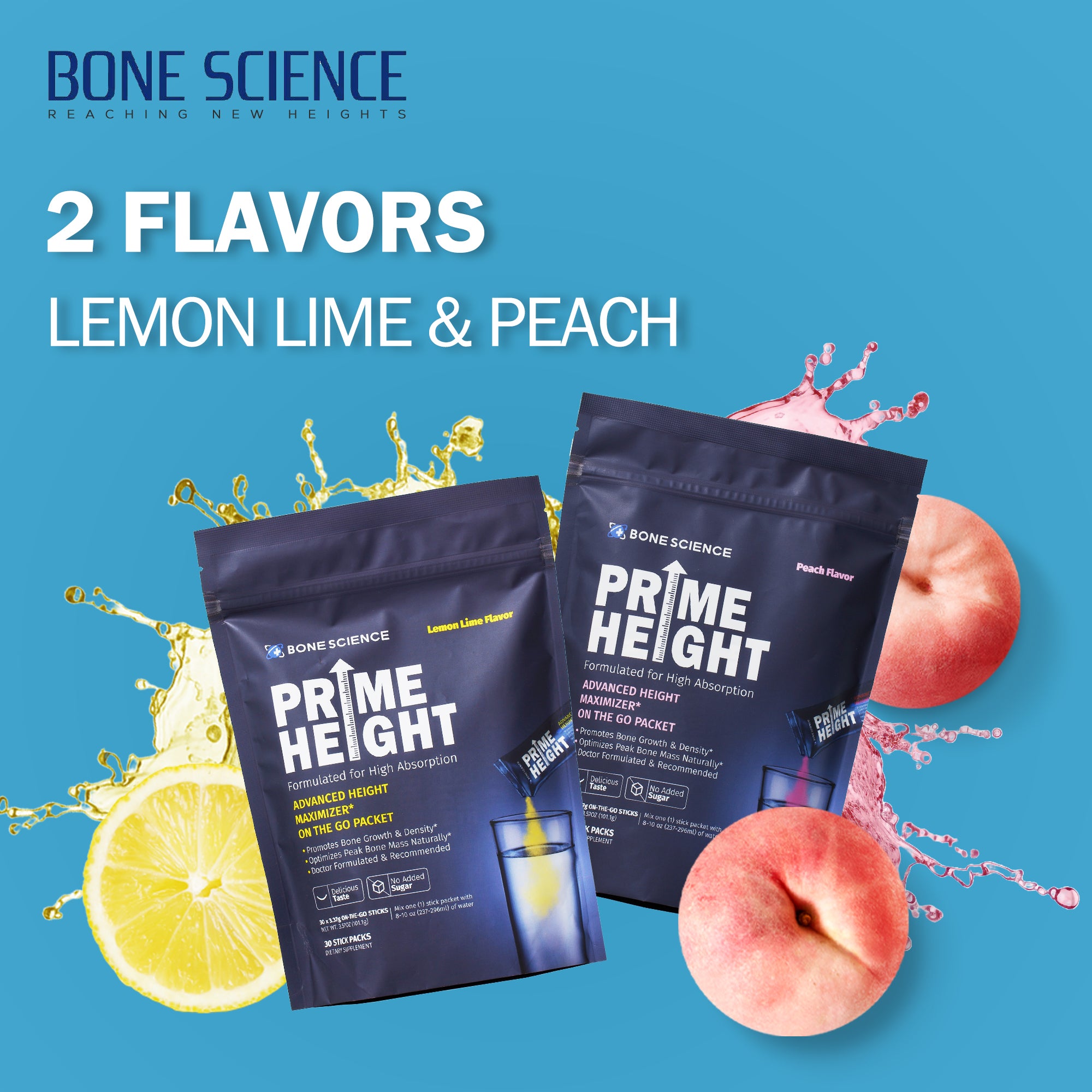 Prime Height Powder(Lemon Lime) – BoneScience